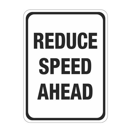 Reduce Speed Ahead Sign 18" x 24" | Carlton Industries