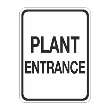 Plant Entrance Sign 18" x 24" | Carlton Industries