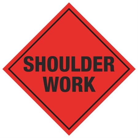 Shoulder Work Sign | Carlton Industries