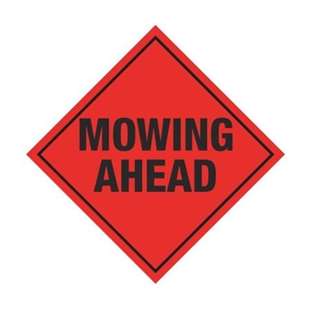 Mowing Ahead Roll-Up Sign | Carlton Industries