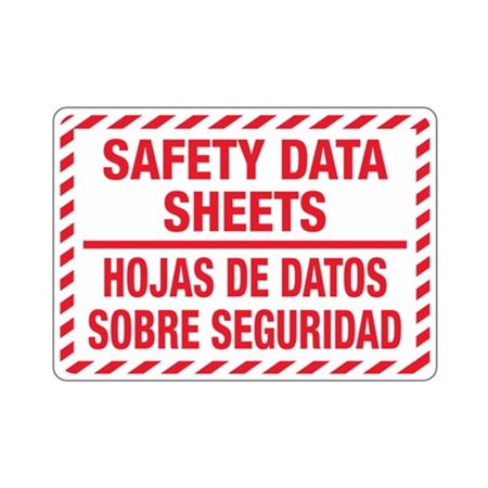 Safety Data Sheets / Bilingual 10" x 14" Sign | Carlton Industries