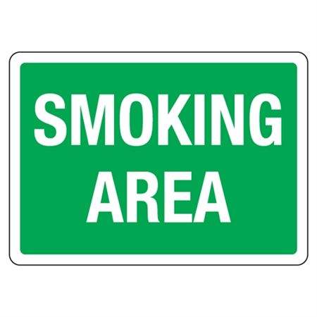 Smoking Area (Green) Sign | Carlton Industries