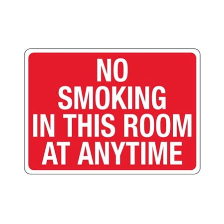 No Smoking In This Room At Anytime Sign | Carlton Industries
