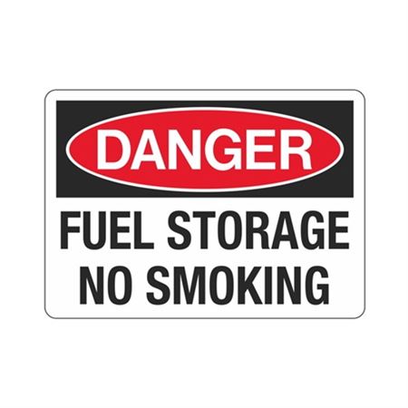 Danger Fuel Storage No Smoking Sign | Carlton Industries