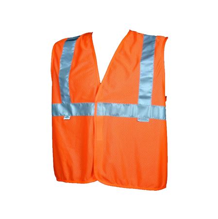ANSI Class 2 Standard Mesh Safety Vest - Fluorescent Orange