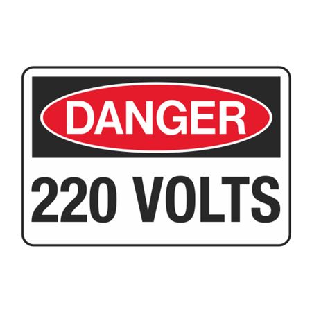 Danger 220 Volts Decal | Carlton Industries