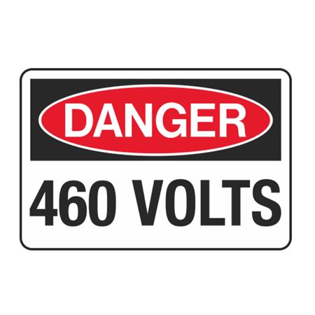 Danger 460 Volts Decal | Carlton Industries
