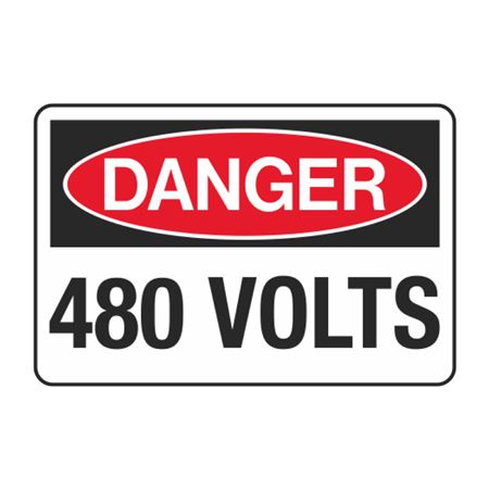 Danger 480 Volts Decal | Carlton Industries