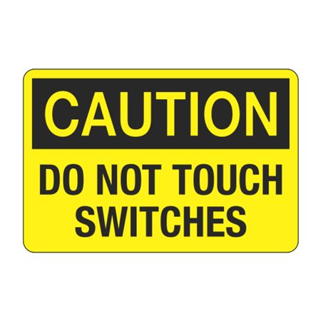 Caution Do Not Touch Switches Decal | Carlton Industries