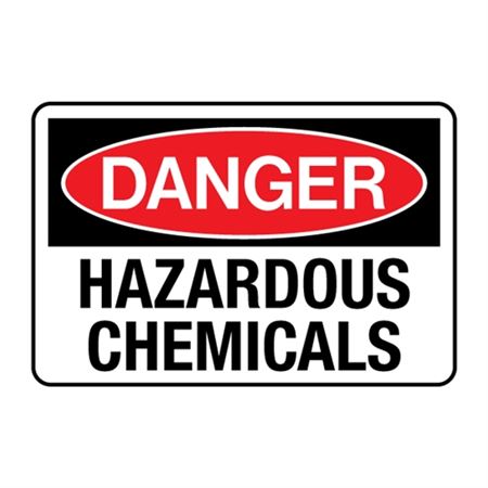 Danger Hazardous Chemicals Decal | Carlton Industries