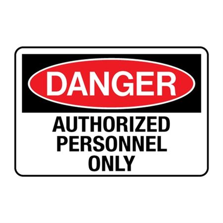 Danger Authorized Personnel Only Decal | Carlton Industries